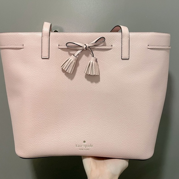 kate spade | Bags | New Kate Spade Hayes Medium Tote In Rose Smoke ...
